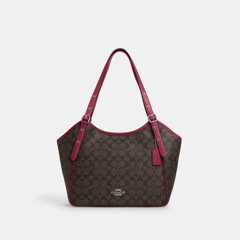 Coach Meadow Shoulder Bag In Signature Canvas - Gem